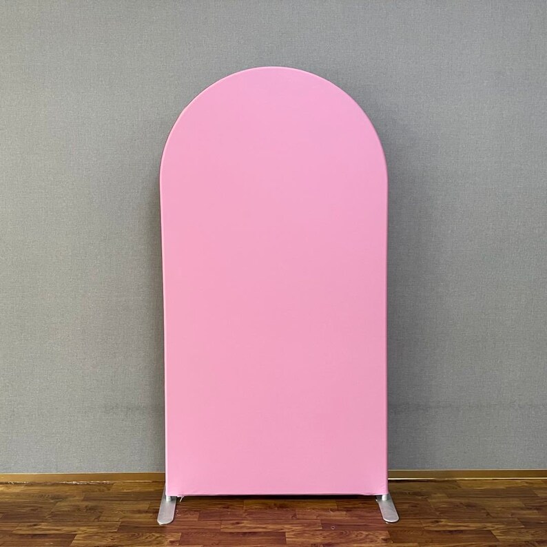 Pink Arch Backdrop Cover Stand Frame Fabric Baby Girl Birthday - Etsy