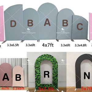 Pink Ripples Arch Backdrop Pastel Ripple Metal Stand With Cover Custom ...