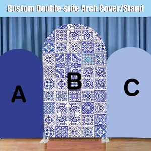 Mediterranean Positano Arch Backdrop Cover Bridal Shower Stand Custom ...