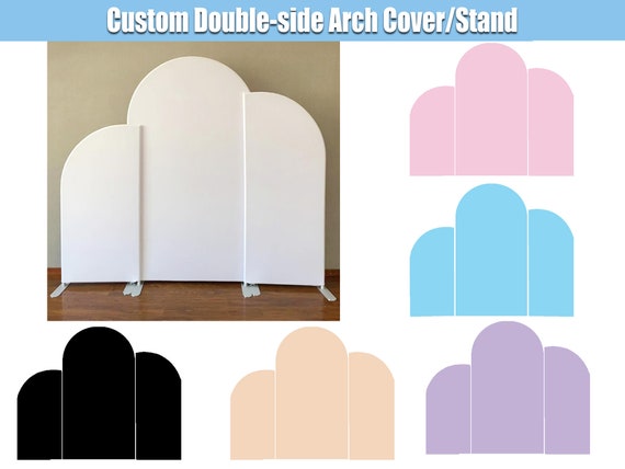 White Arch Chiara Backdrop Cover Stand Custom Balloons Arch - Etsy