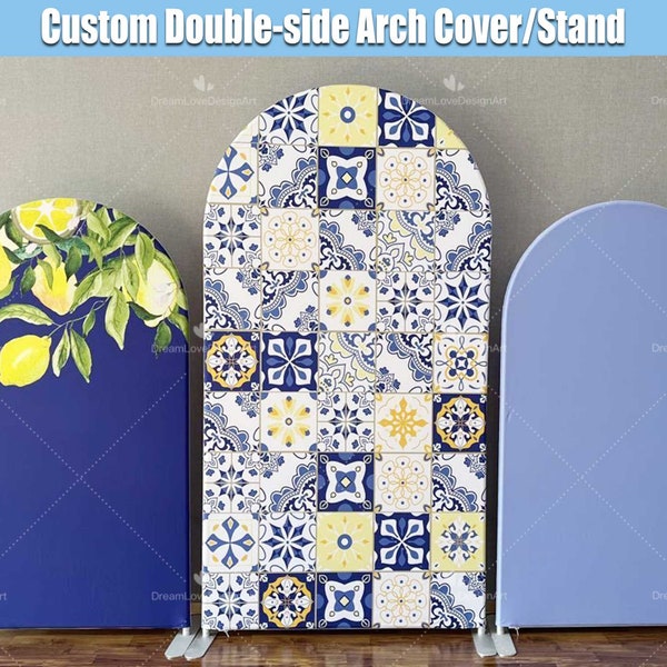 Blue Tile Lemon Arch Cover - Etsy