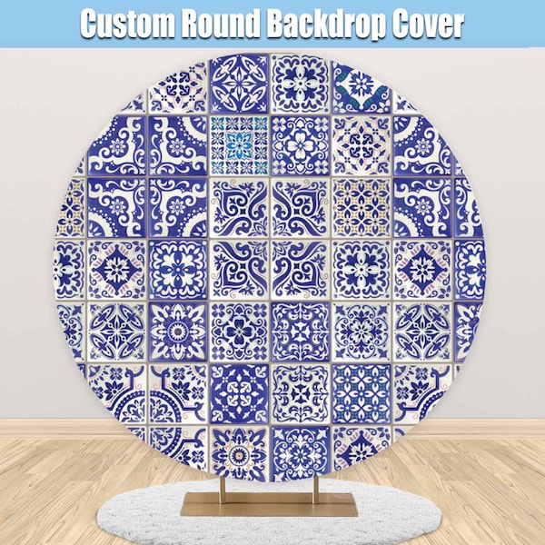 Mediterranean Tile Backdrop Cover - Etsy