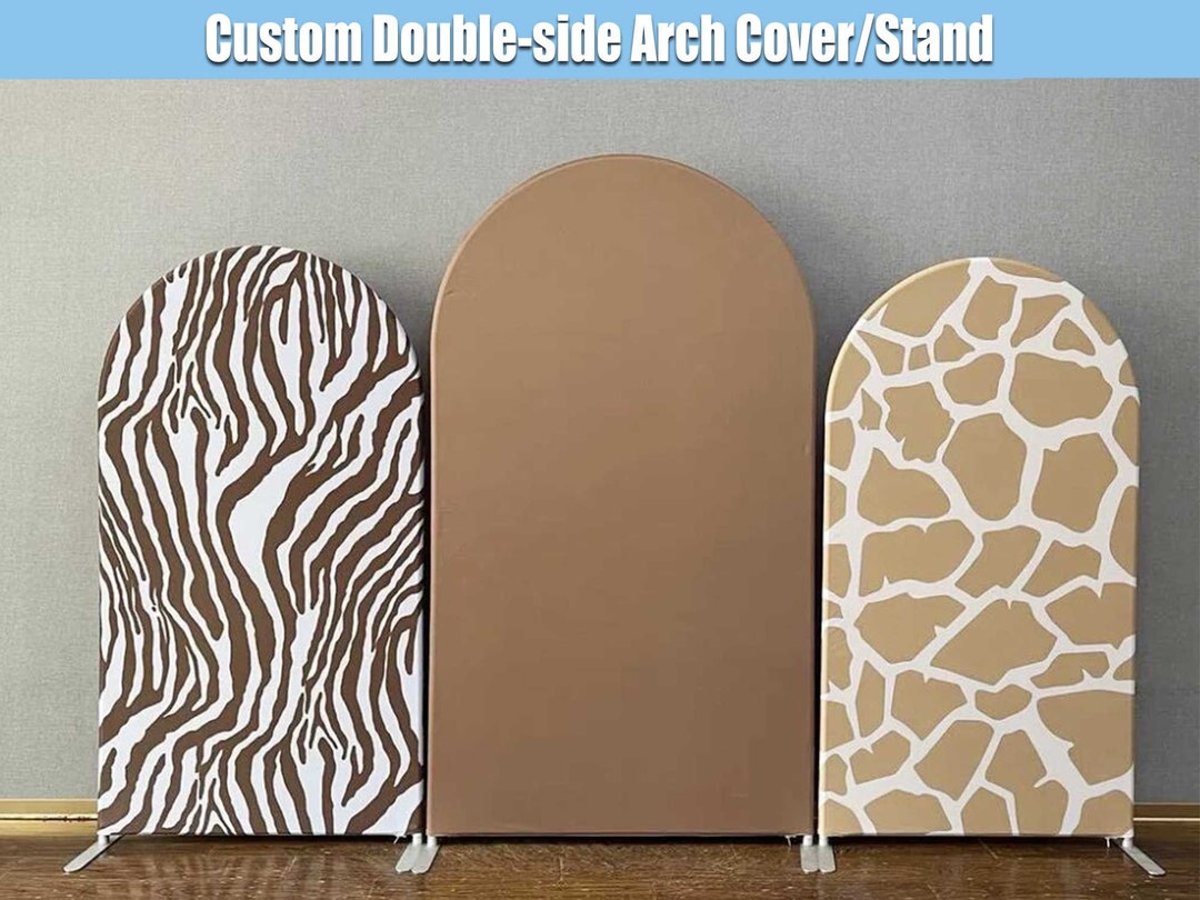 Leopard Pattern Arch Backdrop Cover Custom Animals Texture Jungle ...