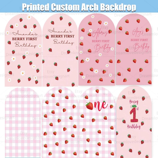 Berry First Birthday Arch Backdrop - Etsy
