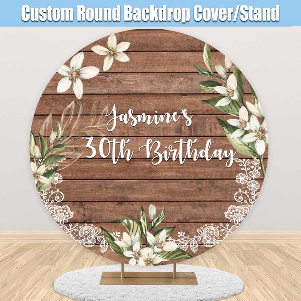 Rustic Round Backdrop Stand - Etsy