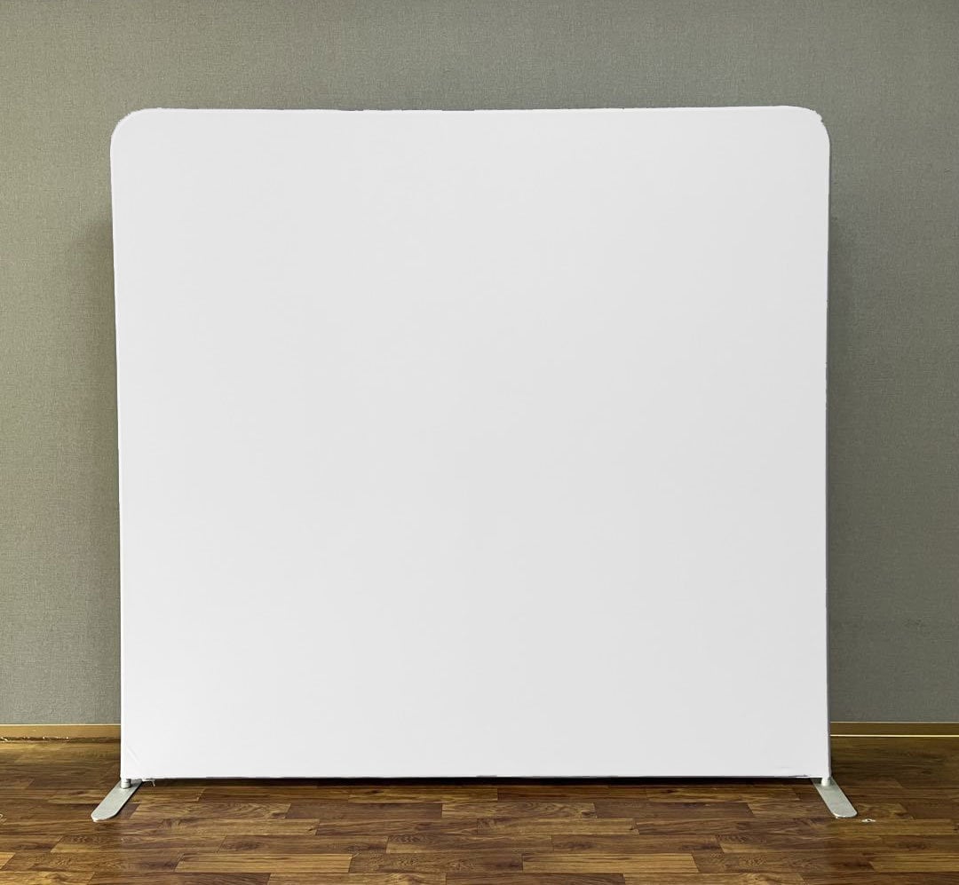 Pure White Backdrop Double-sided Cover Stand Custom Plain White Square ...