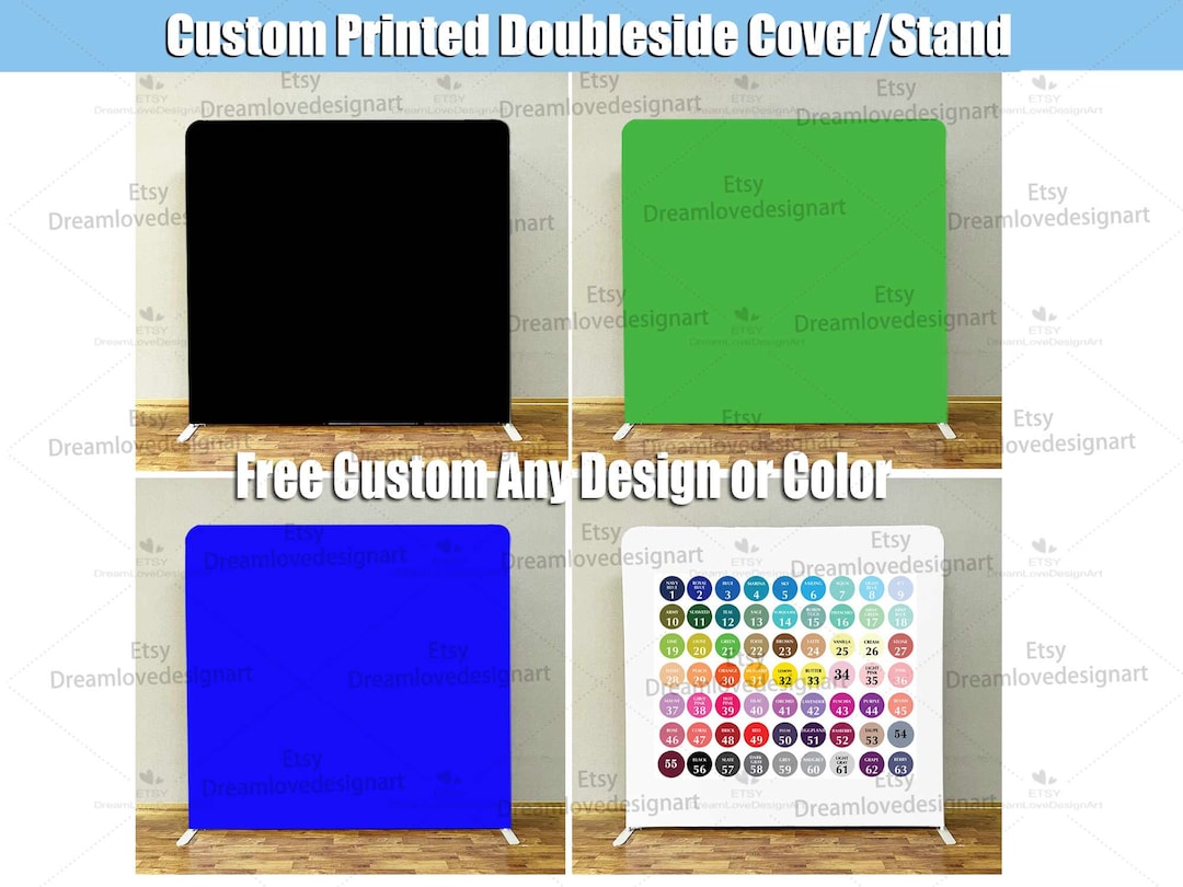 Blackout Photo Booth Backdrop Green Black Solid Color Screen Selfie ...