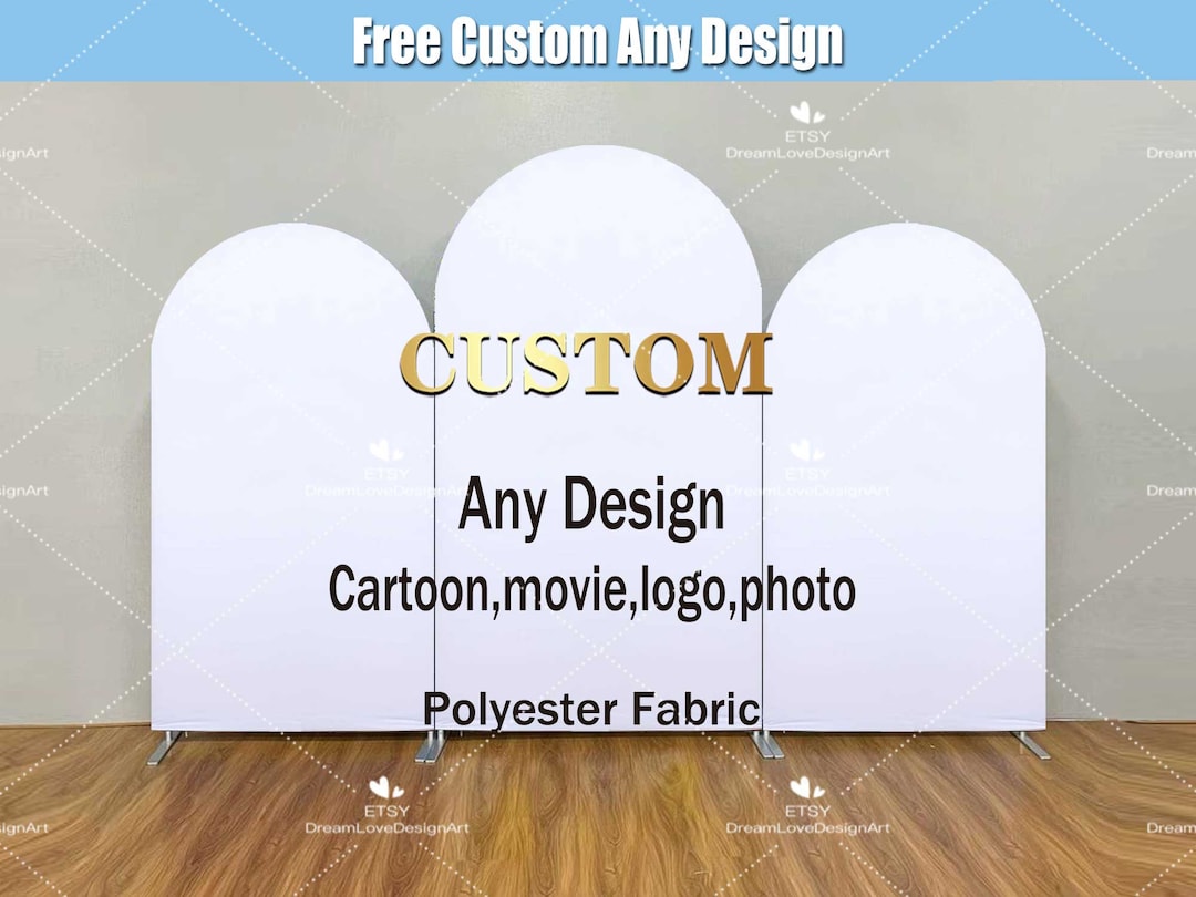 Custom Arch Backdrop Cover Stand Frame Fabric Arched Chiara Wall Panels ...