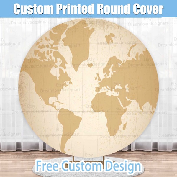 World Map Backdrop - Etsy