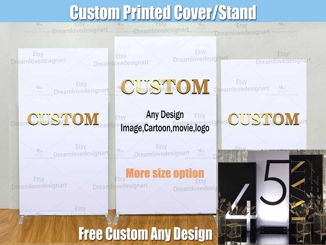Custom Rectangle Backdrop Cover Metal Stand Frame Rectangular Square ...
