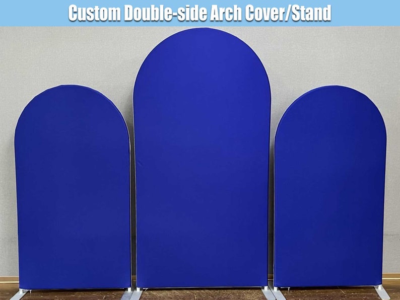 Royal Blue Arched Backdrop Stand Frame Double-sided Fabric - Etsy