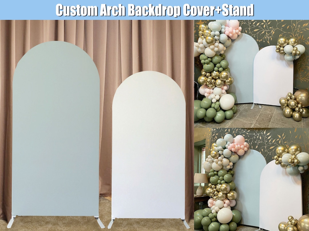 Arched Backdrop Arch Stand Frame Double-sided Fabric Cover Custom Arch ...