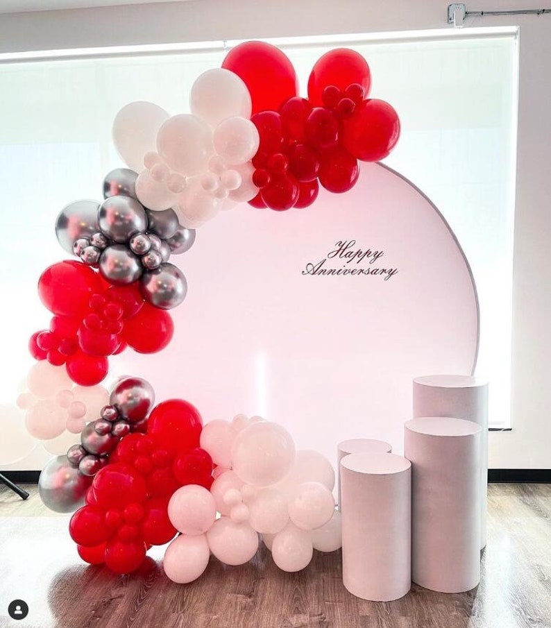 White Round Backdrop White Round Cover White Round Circle - Etsy