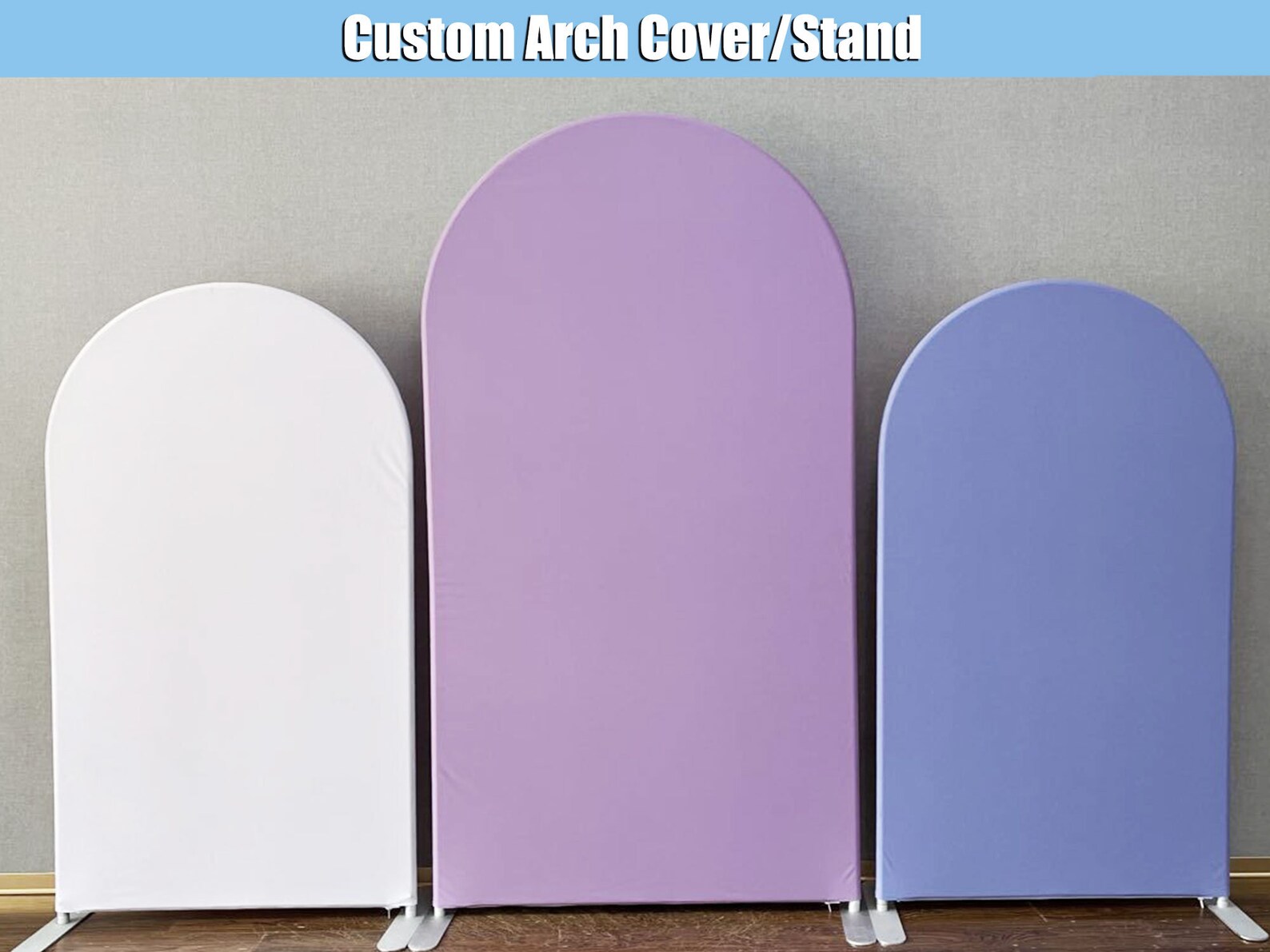 Purple Arch Backdrop Double-sided Cover Stand Frame Custom - Etsy