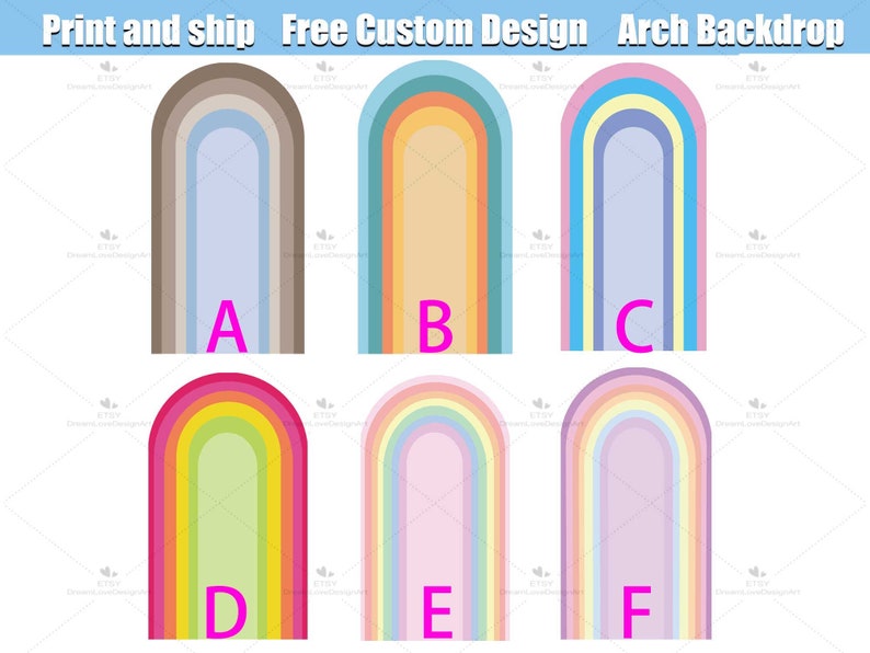 Rainbow Ripples Arch Backdrop Cover Stand Ripple Groovy Colorful Party ...