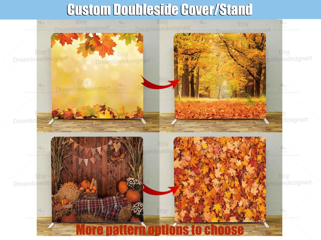 Autumn Photo Booth Square Backdrop Studio Custom 360 Photobooth Tension ...