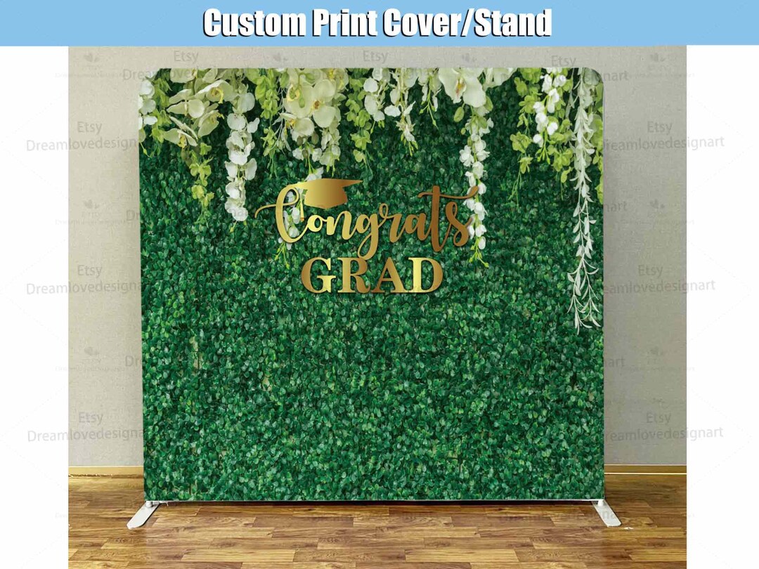 Graduation Photo Booth Square Backdrop Studio Congrats Grad Custom ...