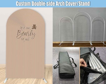 Bear Baby Shower Arch Backdrop We Can Bearly Wait Party Arch Stand ...