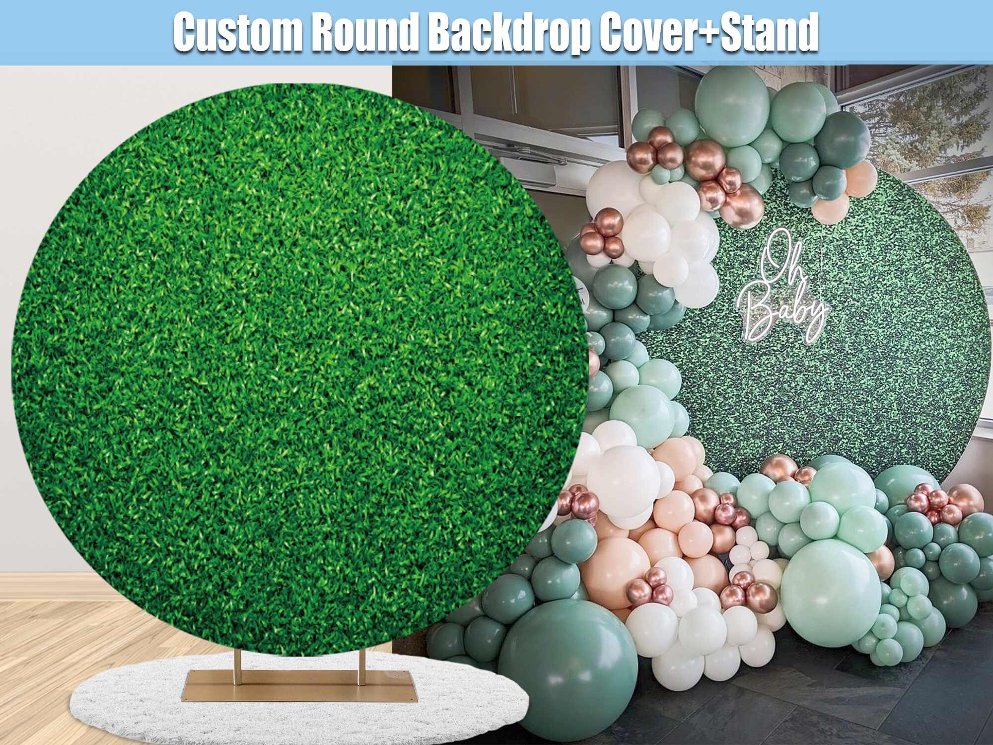Grass Round Backdrop Grass Wall Round Cover Round Stand Frame - Etsy Canada