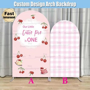 Cherry 1st Birthday Arch Backdrop Cover Stand Berry First 1st Birthday ...
