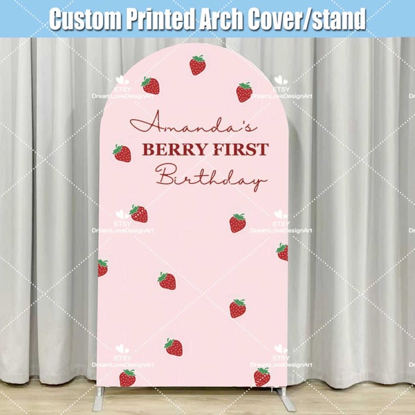 Arch Backdrop Strawberry Cover - Etsy