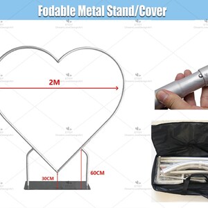 Valentine's Day Heart Backdrop Arch Stand Frame Love Balloon Garland ...