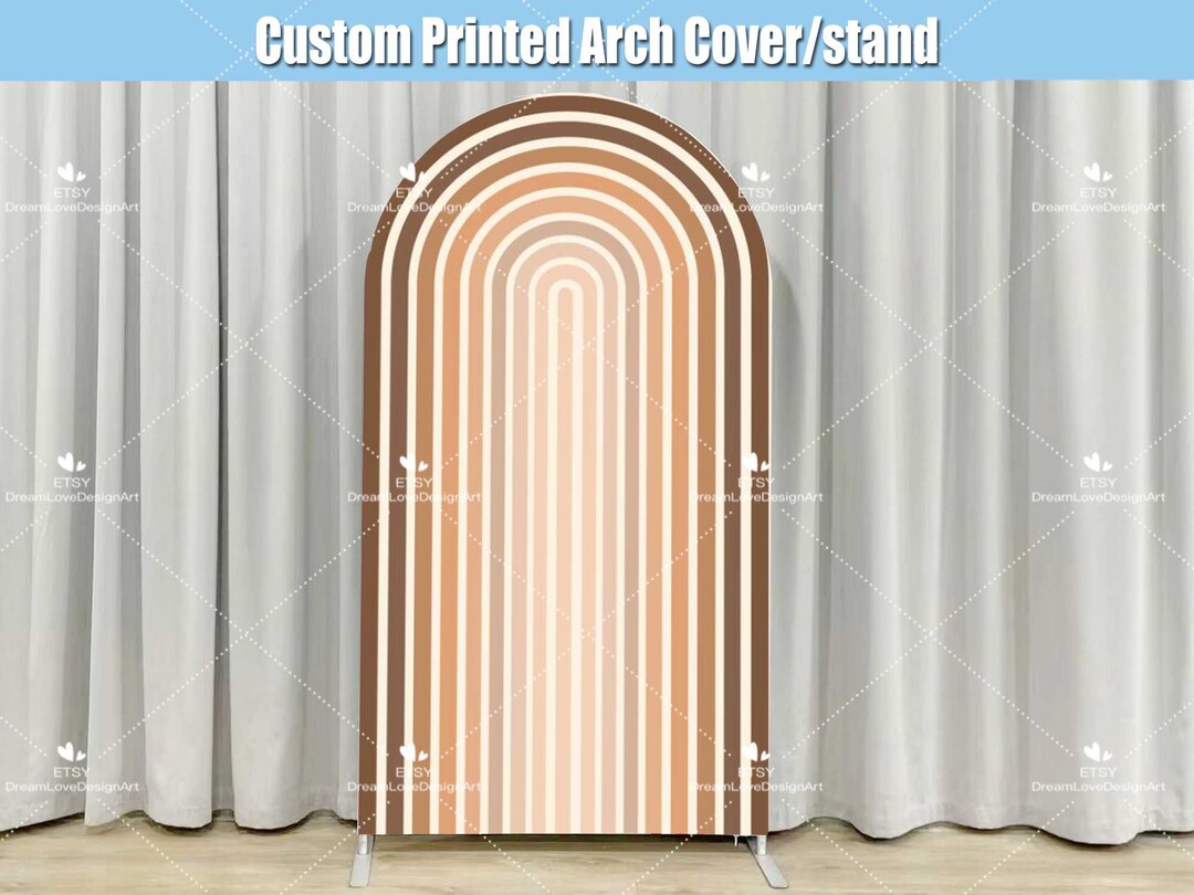 Boho Ripples Arch Backdrop Groovy Ripple Cover Custom Bohemian Baby ...