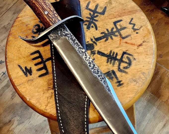 Raven Forge Hand-forged Bowie MASSIVE 12" Blade, Razor Sharp & Built to ...