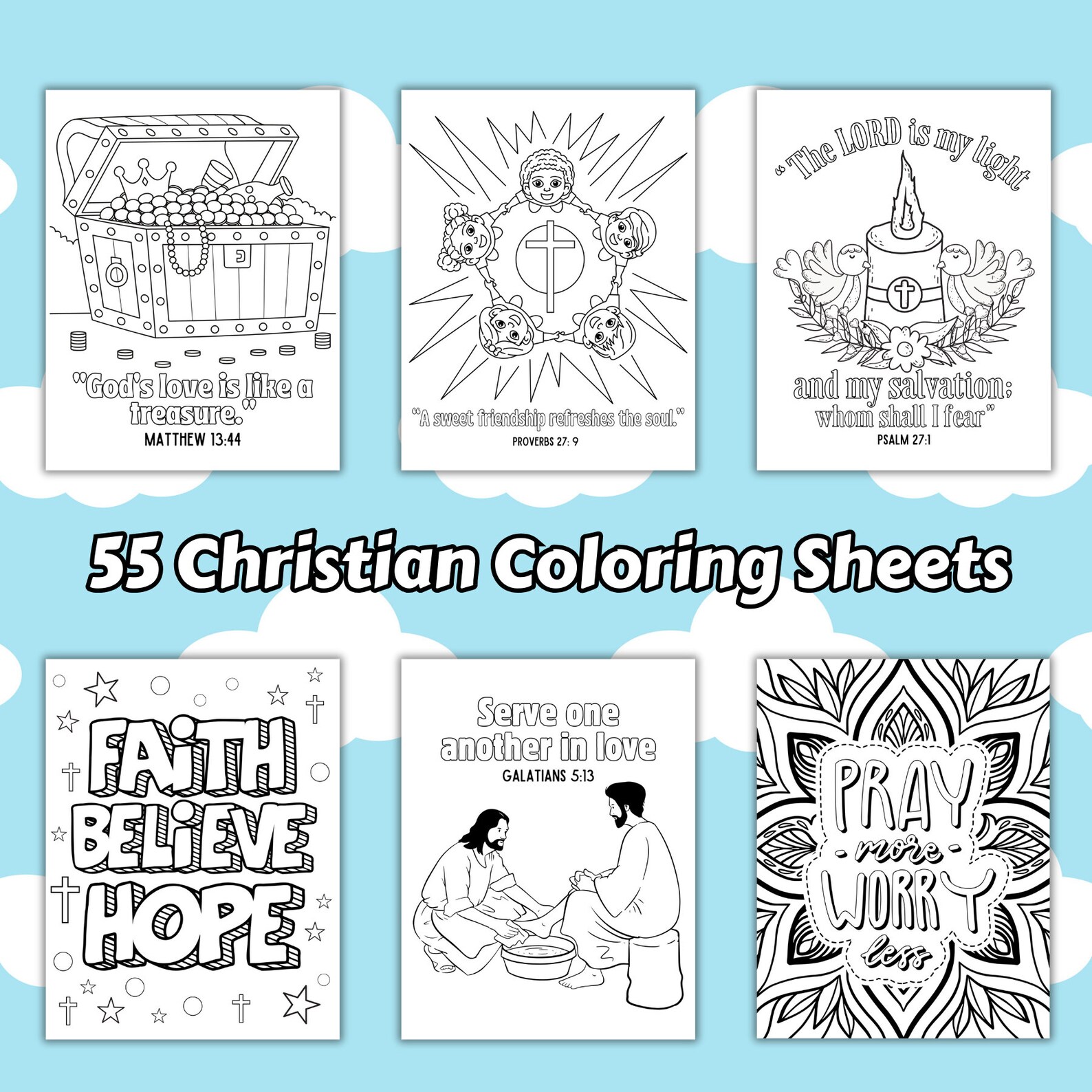 Christian Coloring Book, Sunday School Activities, Bible School, Kids ...