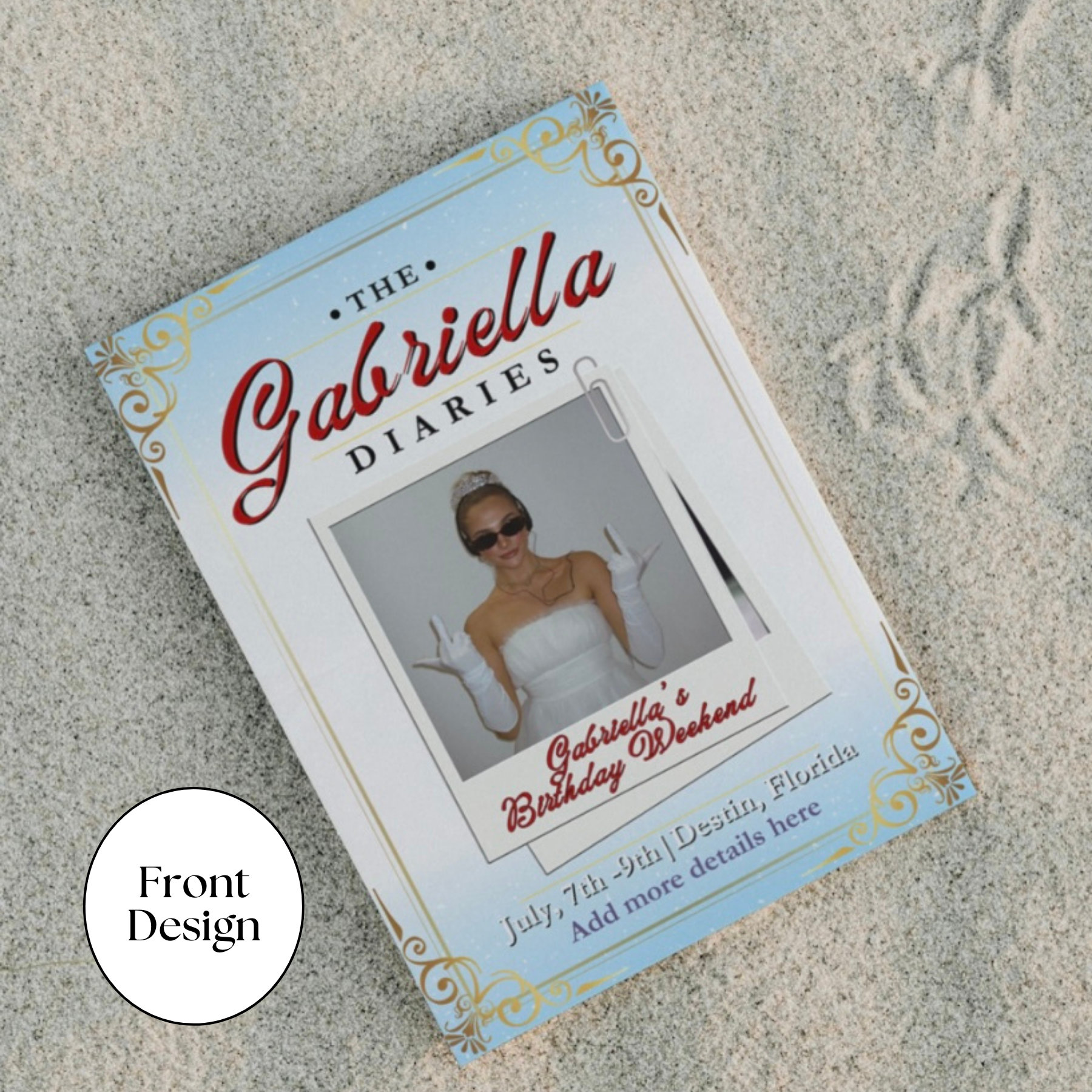 Princess Diaries Birthday Invitation & Itinerary Template (digital ...