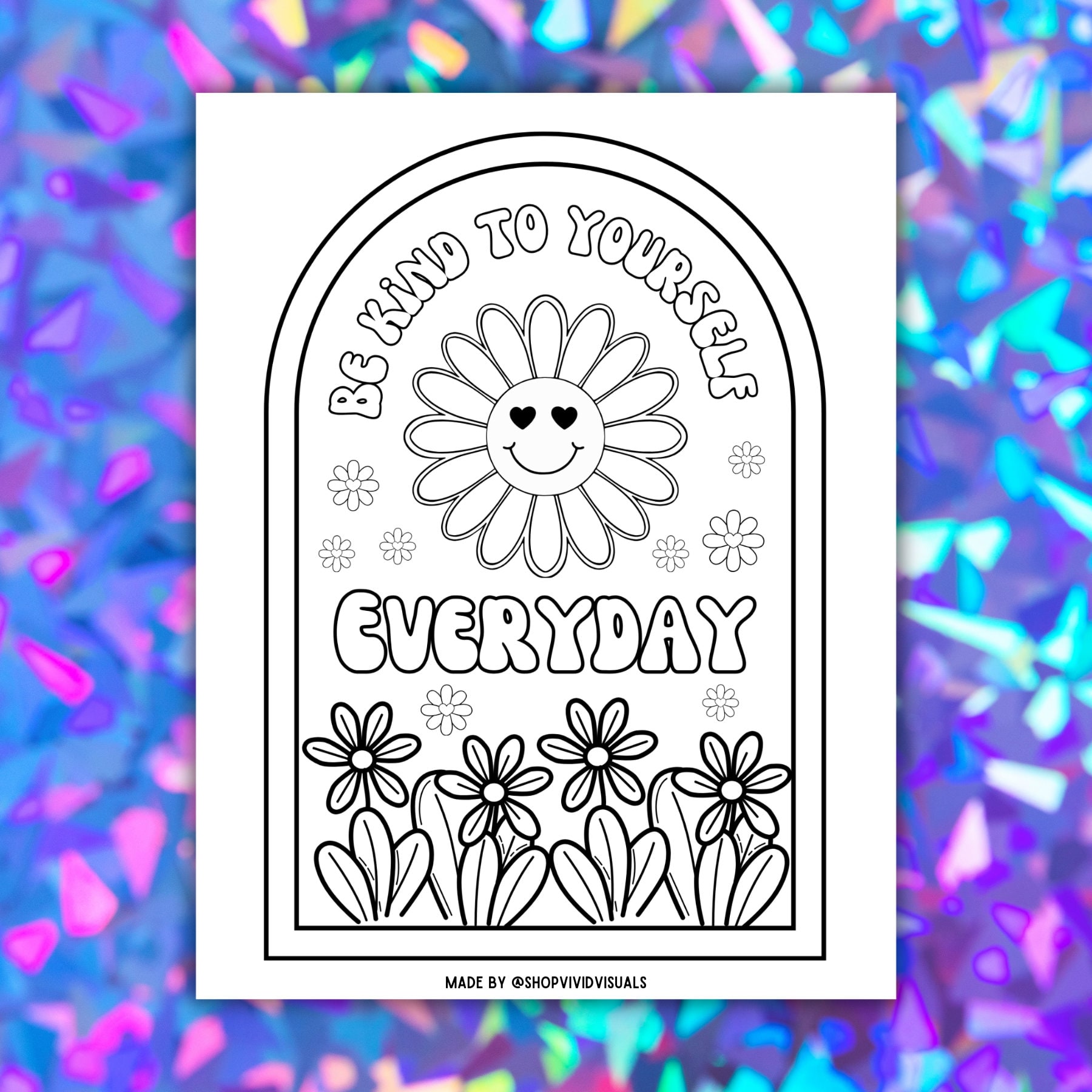Mental Health Coloring Pages, Positive Affirmations, Kids Coloring ...