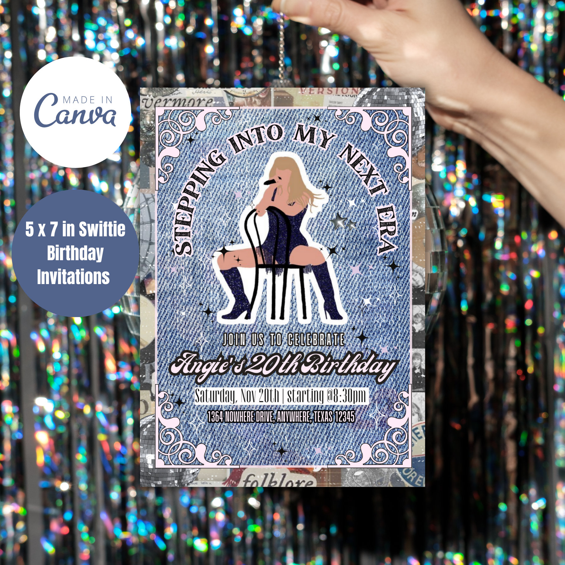 Eras | Swiftie Inspired | Birthday Invitation | Swiftie Merch | Country ...