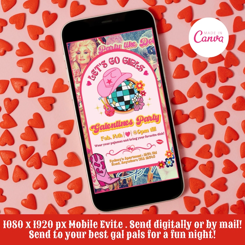 Dolly Inspired, Birthday Party, Galentines Day, Valentines Printables ...