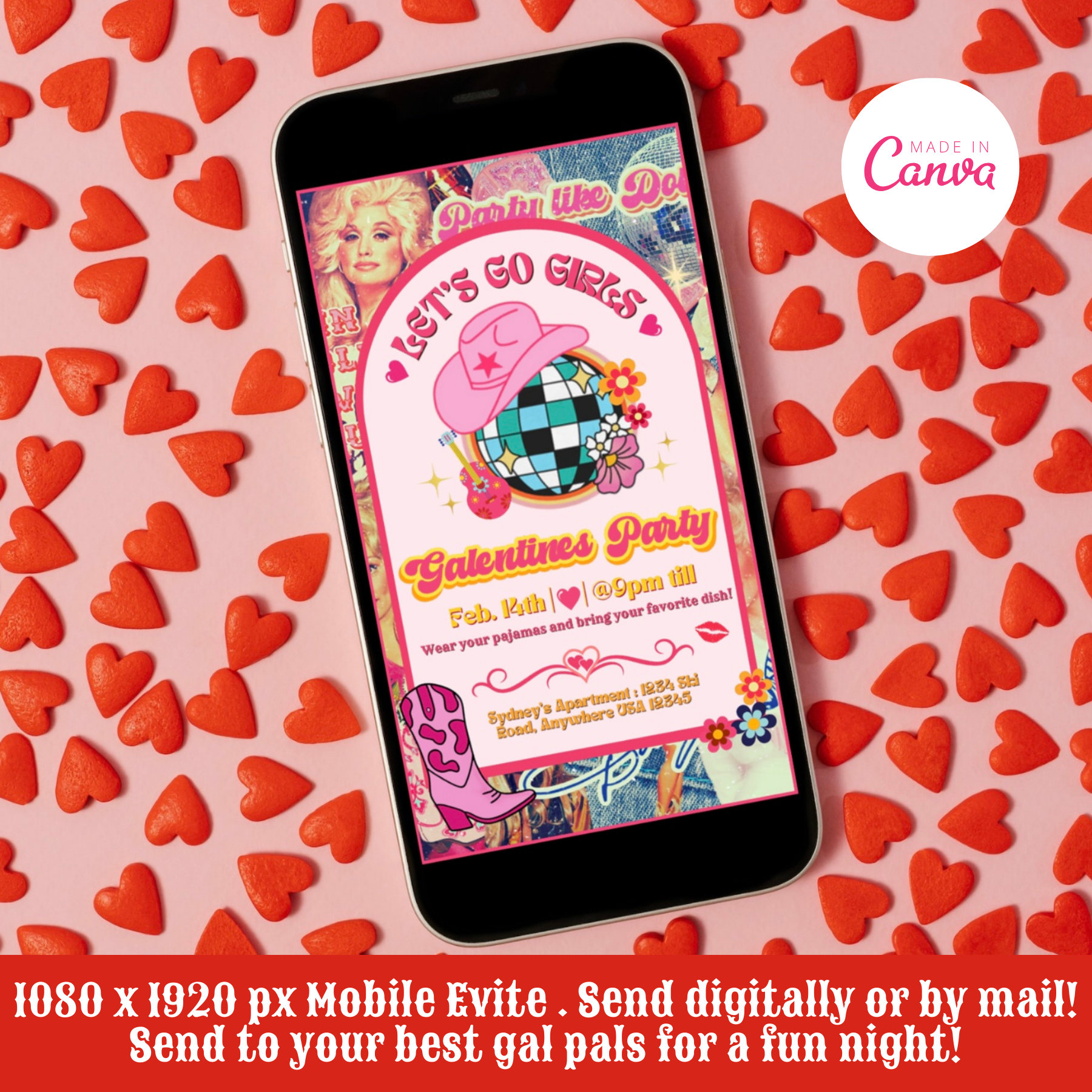 Dolly Inspired, Birthday Party, Galentines Day, Valentines Printables ...