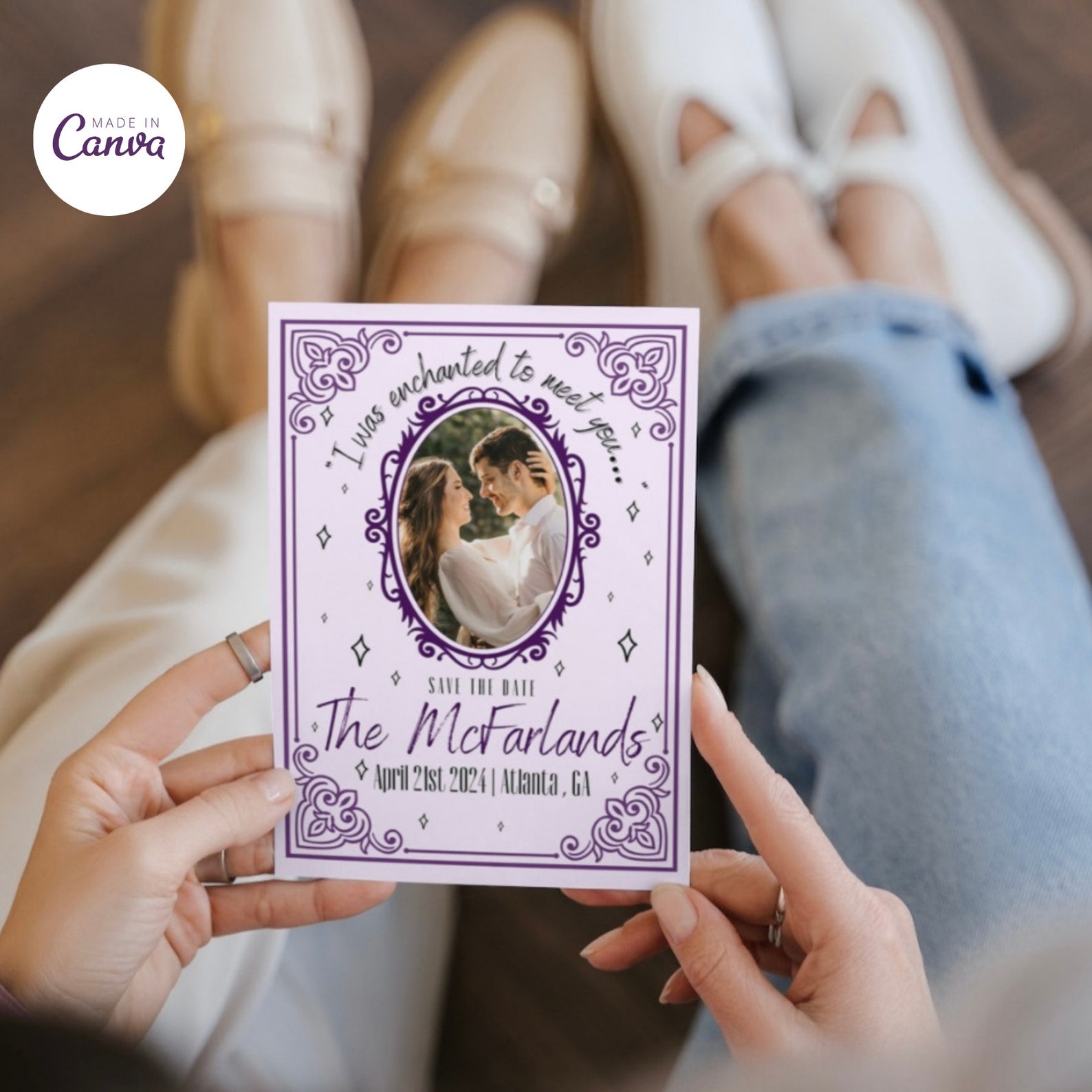 Swiftie Inspired | Purple Save the Dates| Save the Date Template ...