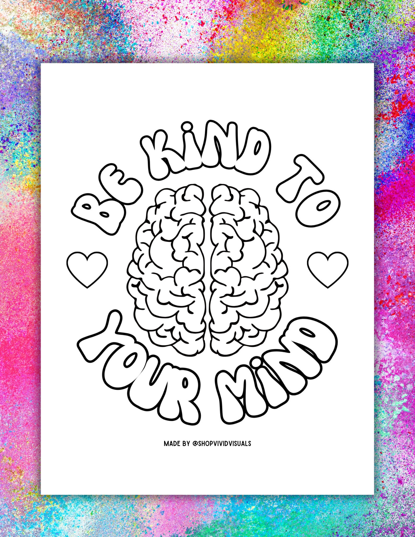 Mental Health Coloring Pages, Positive Affirmations, Kids Coloring ...