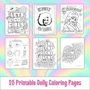 Dolly Parton, Kids Party Bundle, Birthday Games, Coloring Pages, Party ...