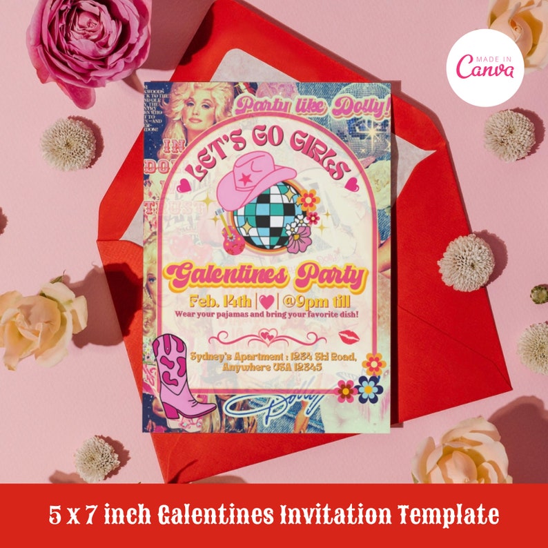 Dolly Inspired, Birthday Party, Galentines Day, Valentines Printables ...