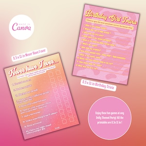 Dolly Parton, Party Games, Birthday Game Bundle, Adult Party Games ...