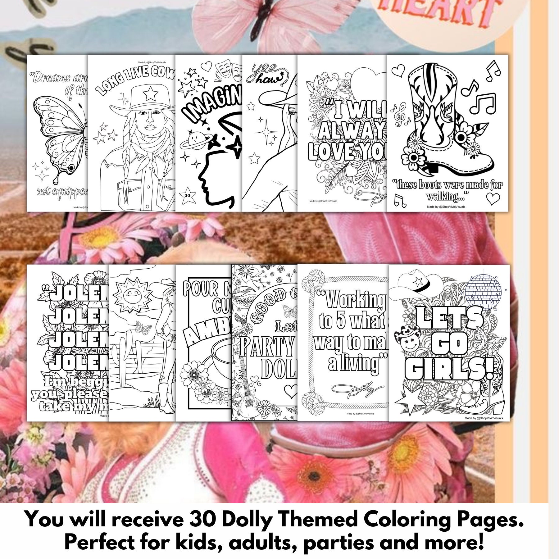 Dolly Parton, Party Games, Birthday Game Bundle, Adult Party Games ...