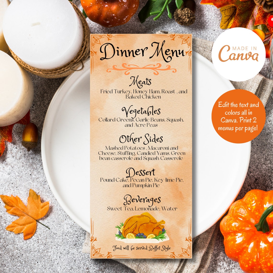 Thanksgiving Menu, Fall Party, Holiday Dinner Party, Thanksgiving ...