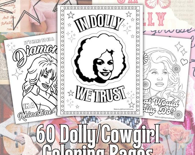 Dolly Coloring Page - Etsy Canada