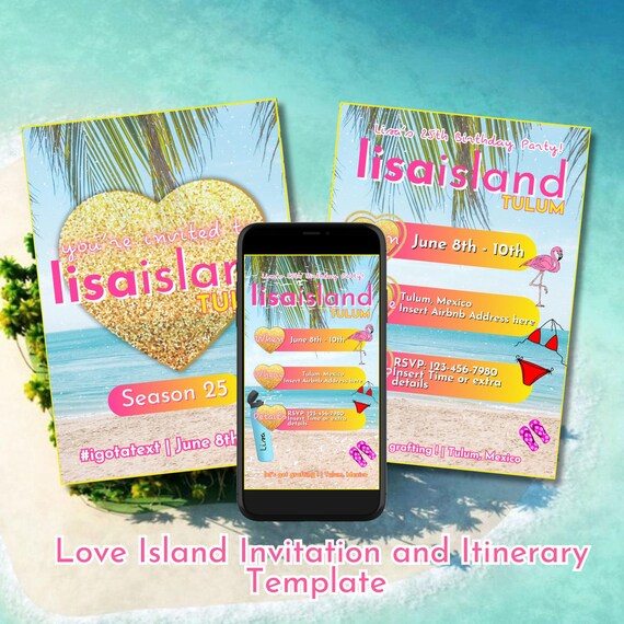 Tropical Island Vbs Invitations