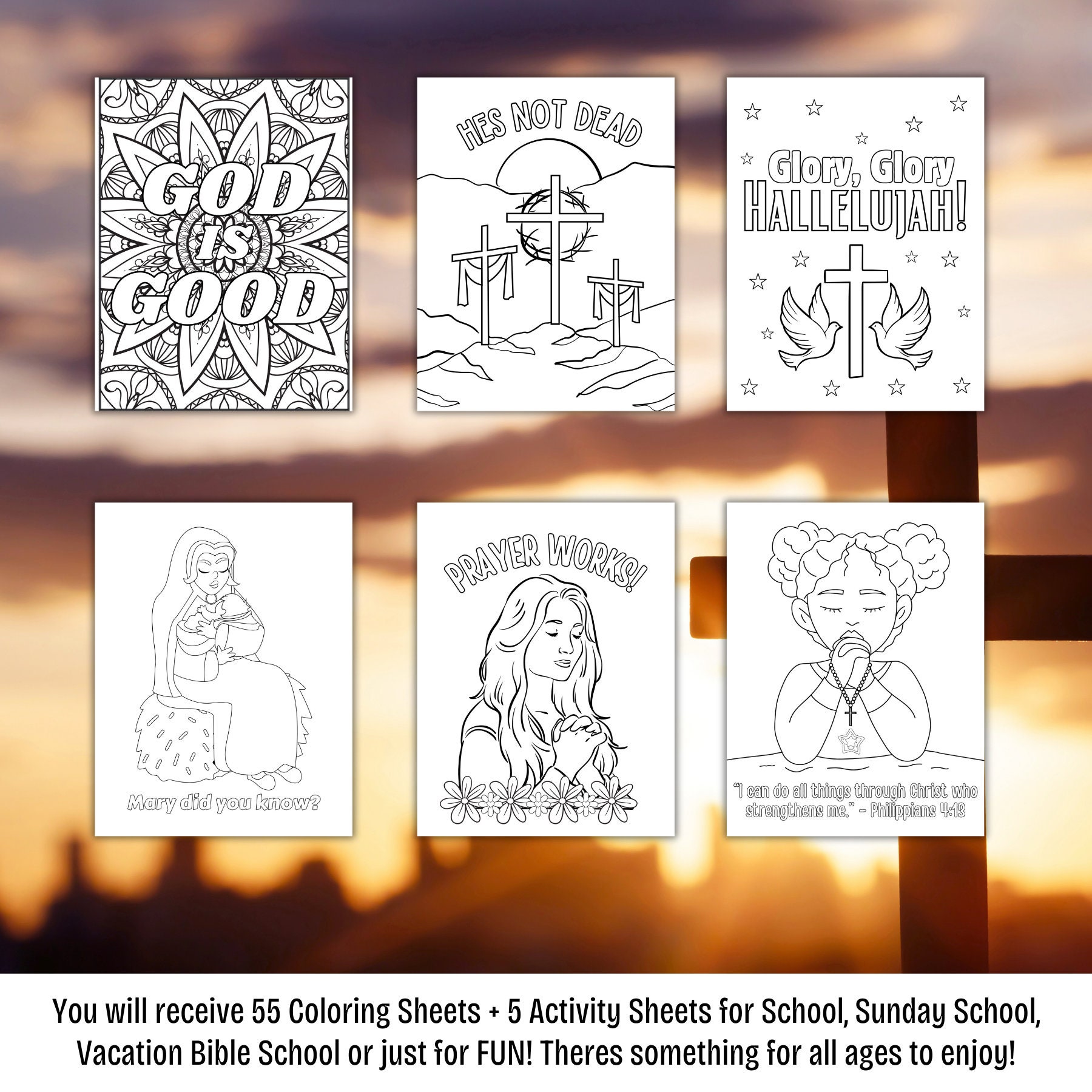 Christian Coloring Book, Sunday School Activities, Bible School, Kids ...