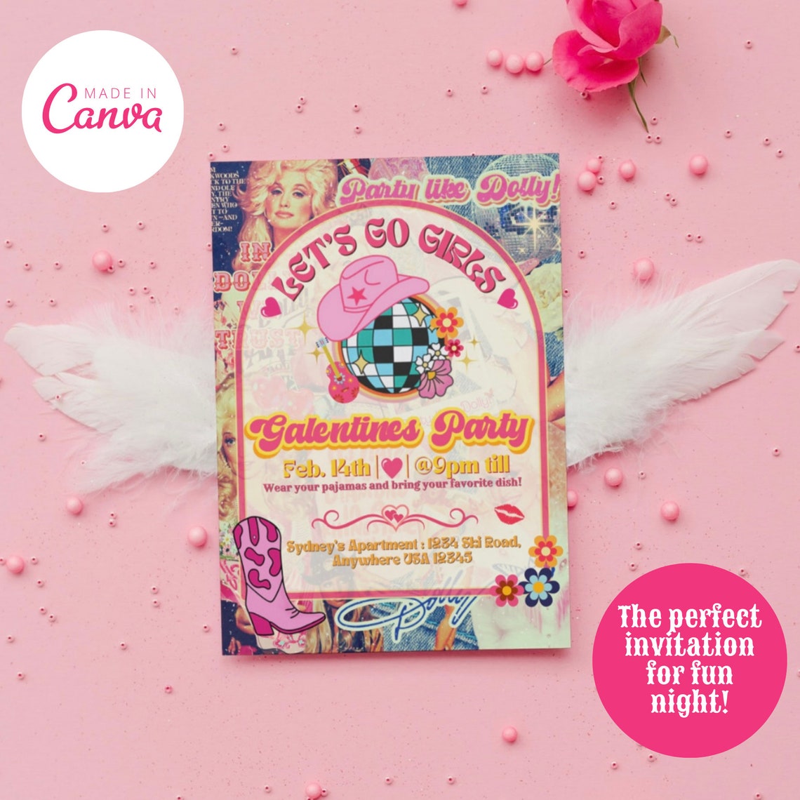 Dolly Inspired, Birthday Party, Galentines Day, Valentines Printables ...