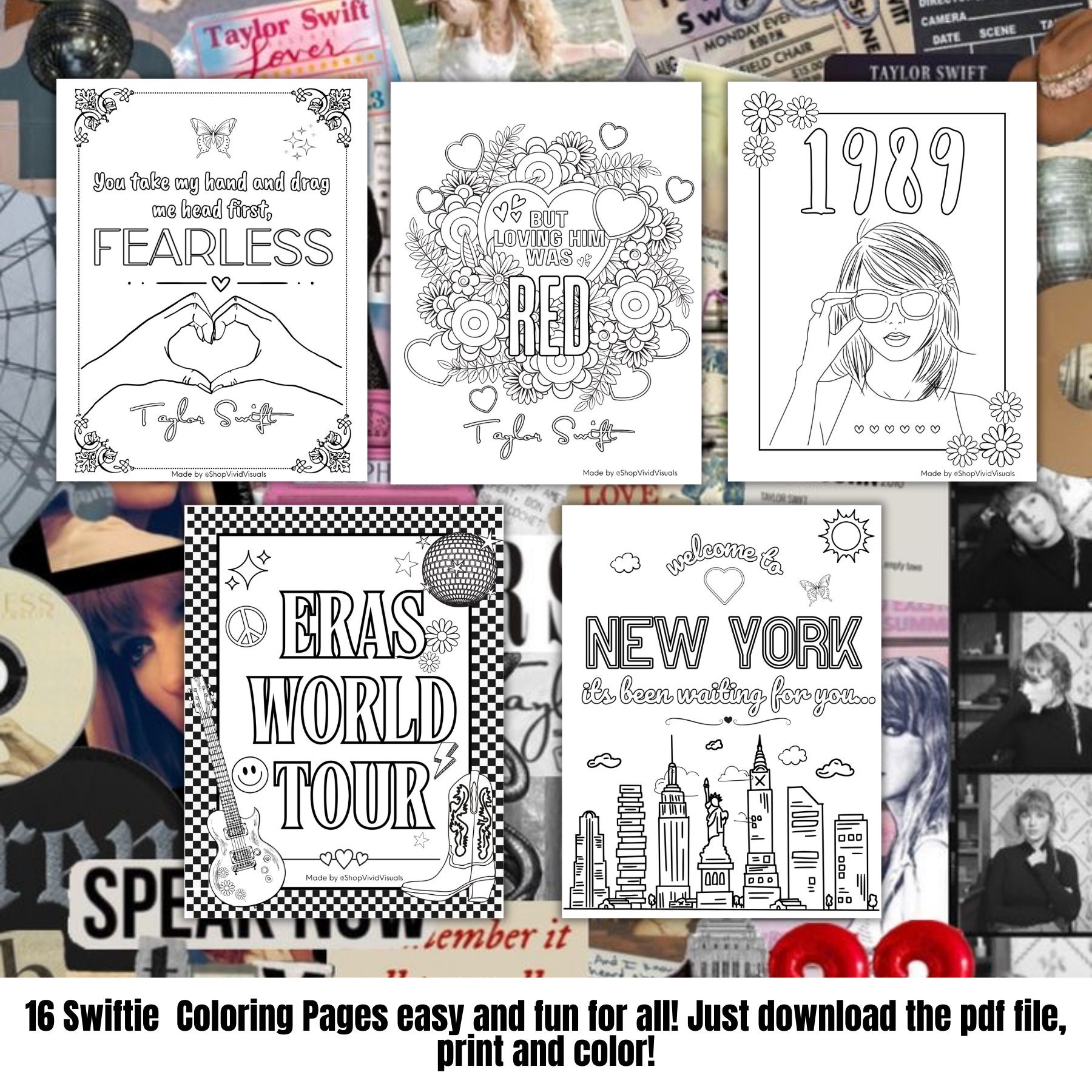 Eras Swiftie Inspired Birthday Party Swiftie Merch invitation Template ...