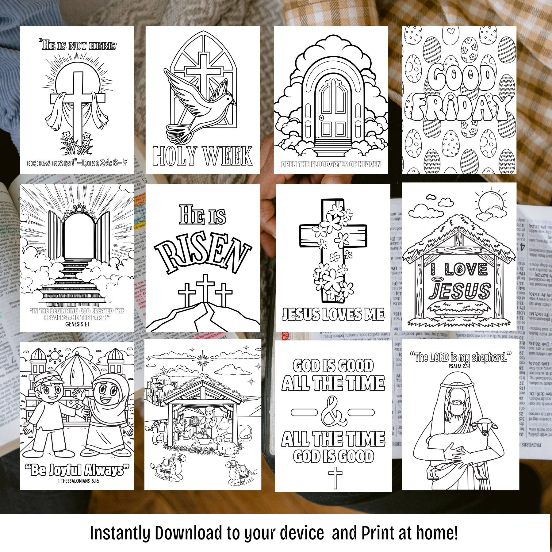 Christian Coloring Book, Sunday School Activities, Bible School, Kids ...