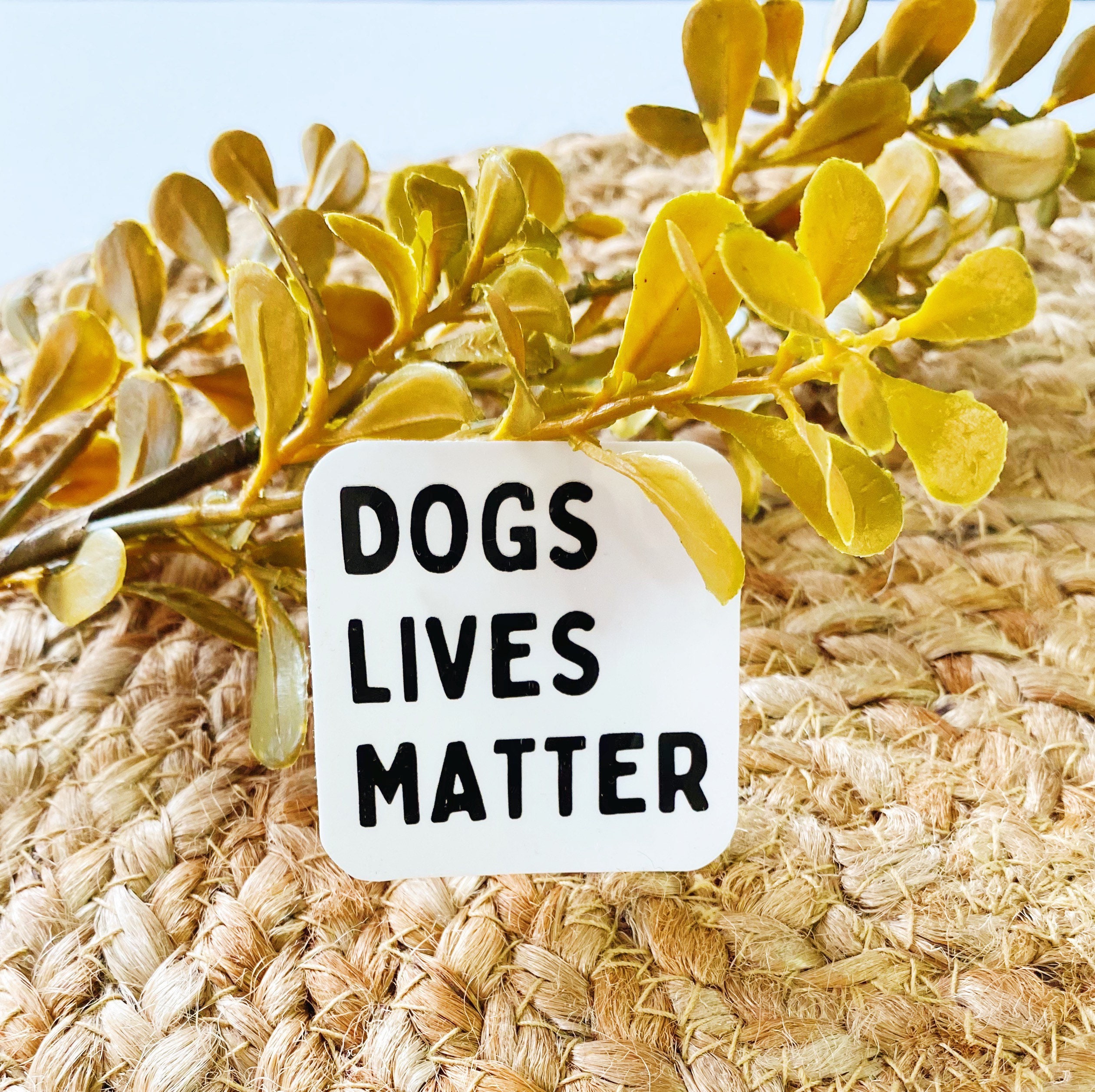 Dog Lives Matter Glossy Sticker INDIVIDUAL Great for | Etsy