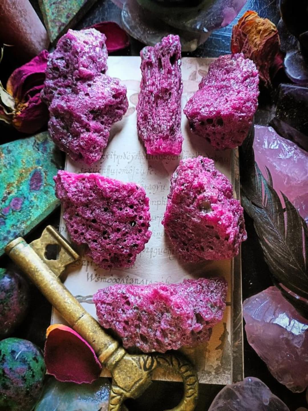 Raw Honeycomb Ruby - Etsy
