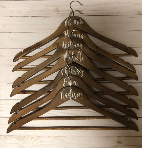Custom Bridal Party Hangers | Etsy